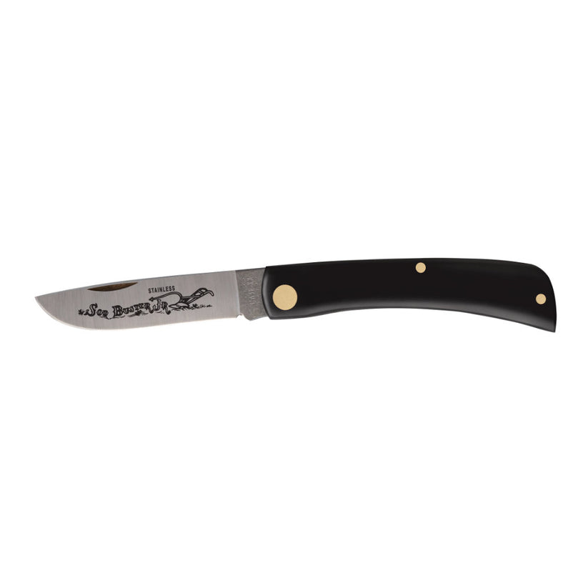 Case Sod Buster Jr. Jet Black Knife at Swiss Knife Shop