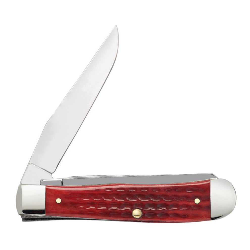 Case Trapper Pocket Worn Old Red Bone Pocket Knife – Swiss Knife Shop