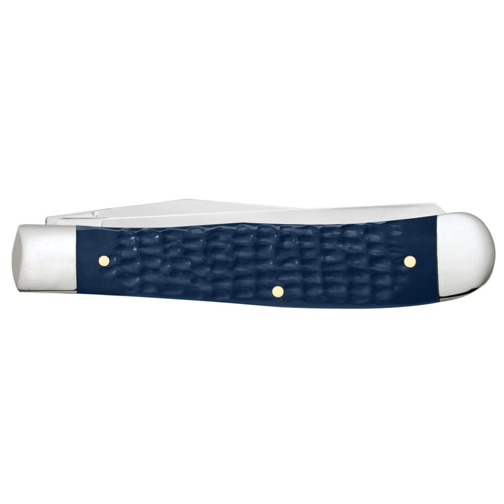 Case US Marine Corps Trapper Jigged Navy Blue Pocket Knife – Swiss ...