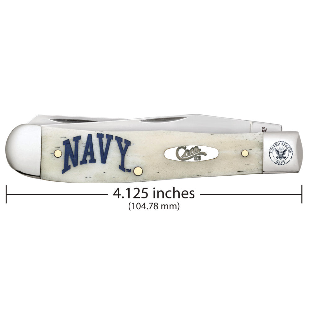 Case US Navy Trapper Natural Bone Pocket Knife – Swiss Knife Shop