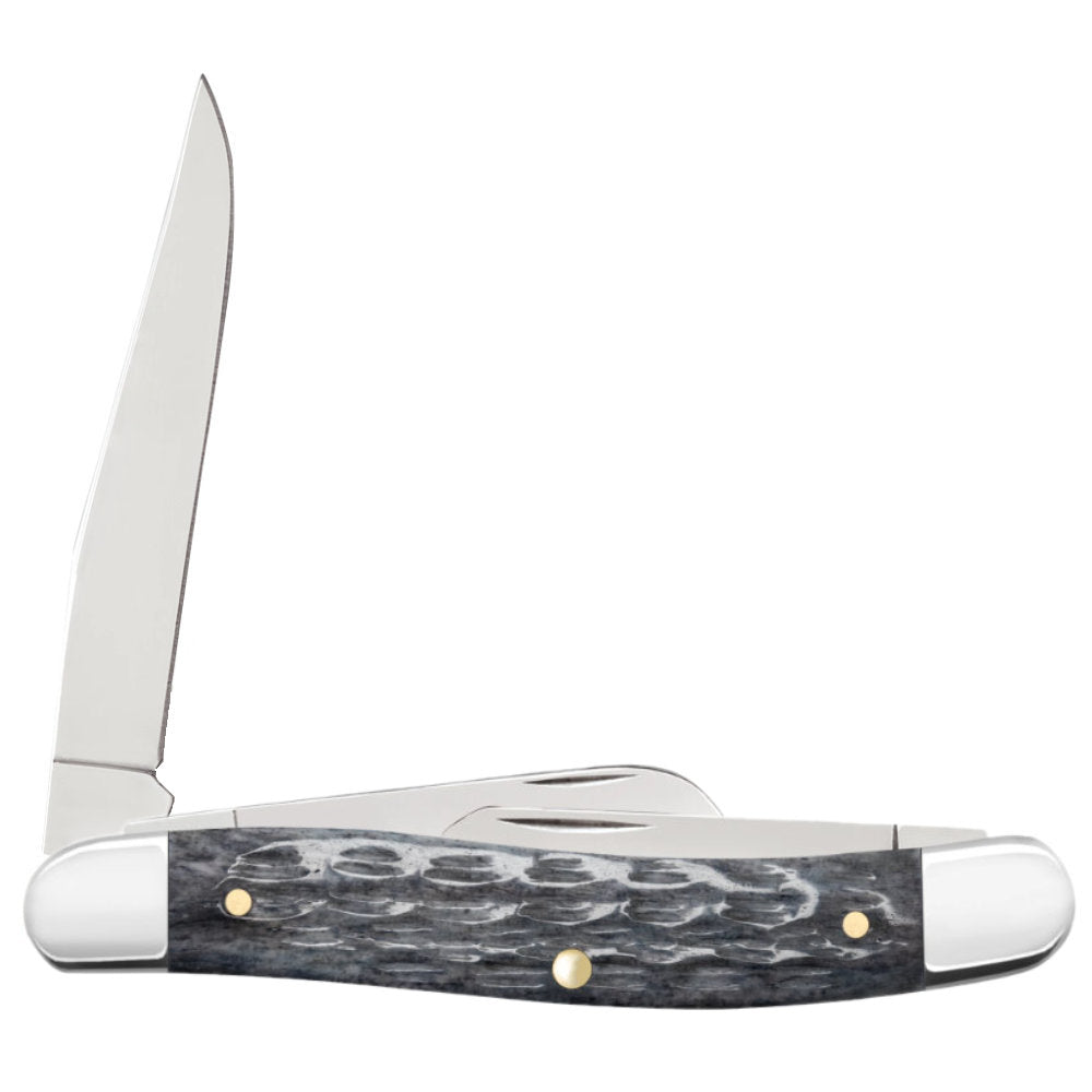 Case CS Medium Stockman Pocket Worn Grey Bone Pocket Knife – Swiss ...
