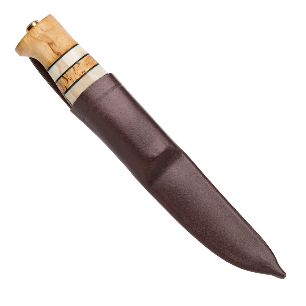 Helle Arv Outdoor Knife with Leather Sheath at Swiss Knife Shop