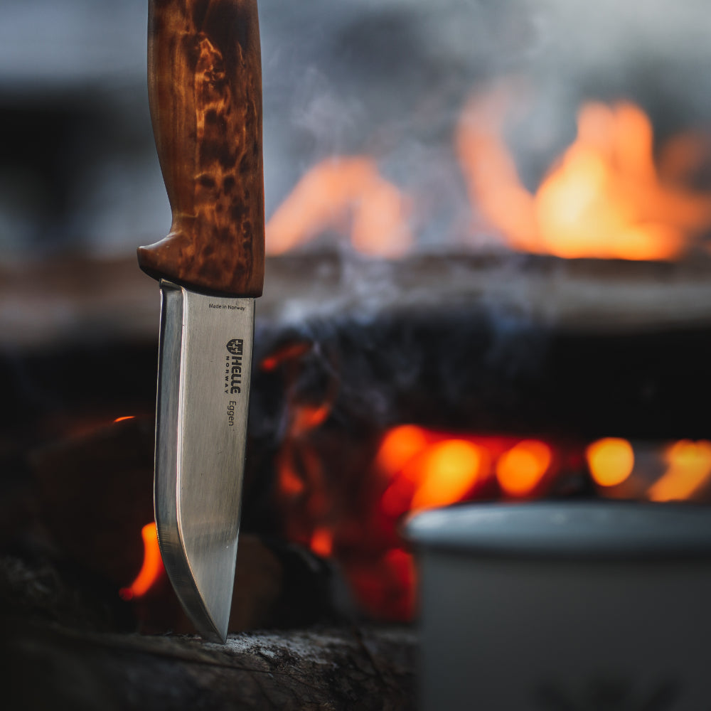 Helle Eggen H3LS Outdoor Knife with Leather Sheath at Swiss Knife Shop