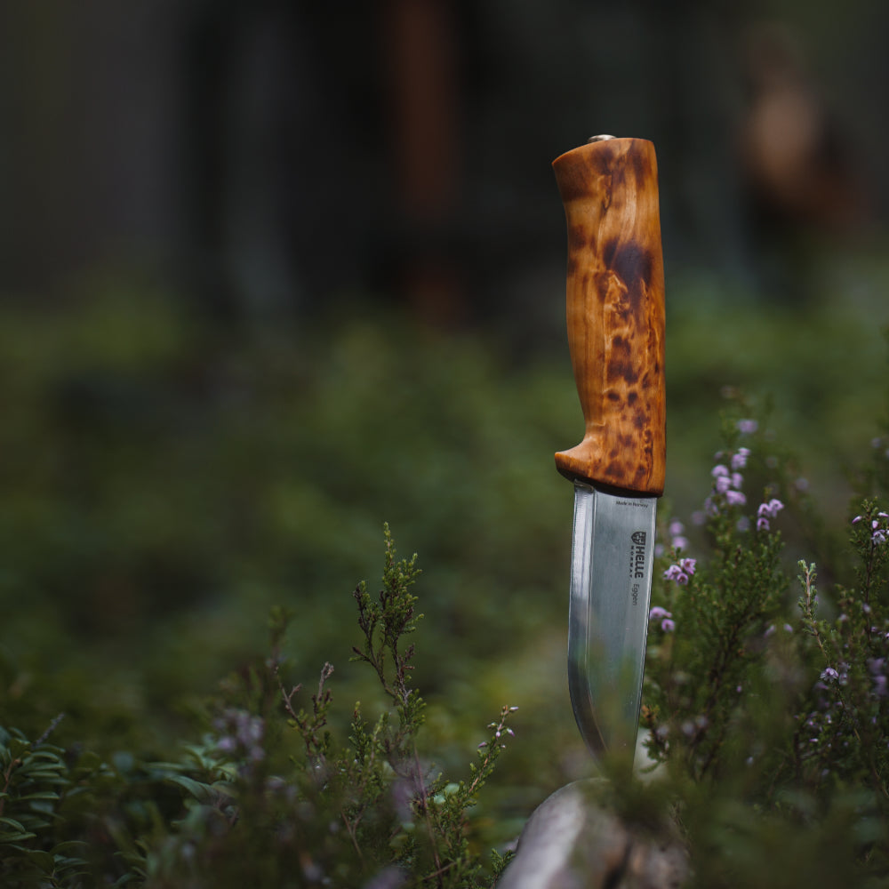 Helle Eggen H3LS Outdoor Knife with Leather Sheath at Swiss Knife Shop