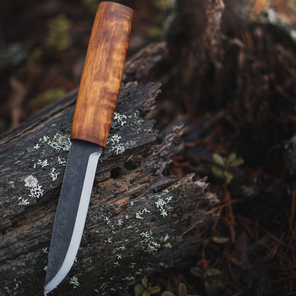 Helle Viking Carbon Steel Knife with Leather Sheath at Swiss Knife Shop
