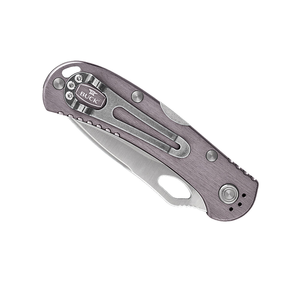 Buck 722 Spitfire Folding Knife, Gray at Swiss Knife Shop