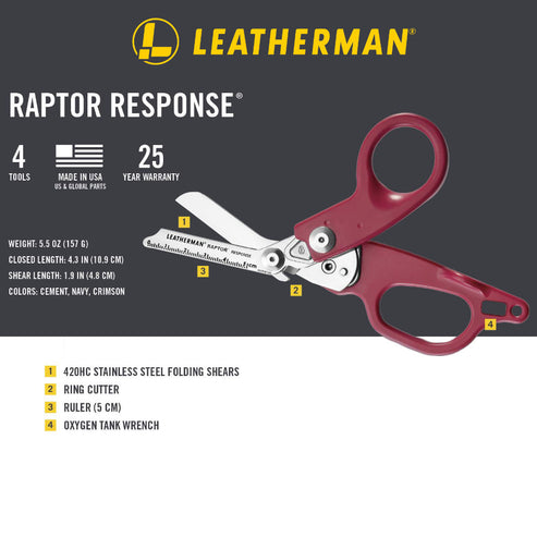Leatherman Raptor Response Multipurpose Shears Swiss Knife Shop