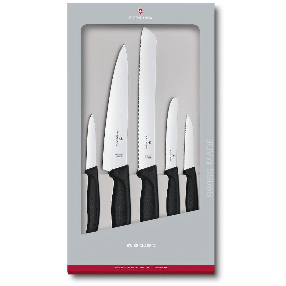 Swiss Classic 5 Piece Kitchen Knife Set By Victorinox At Swiss Knife Shop Swiss Classic 5 Piece Kitchen Knife Set By Victorinox At Swiss Knife Shop